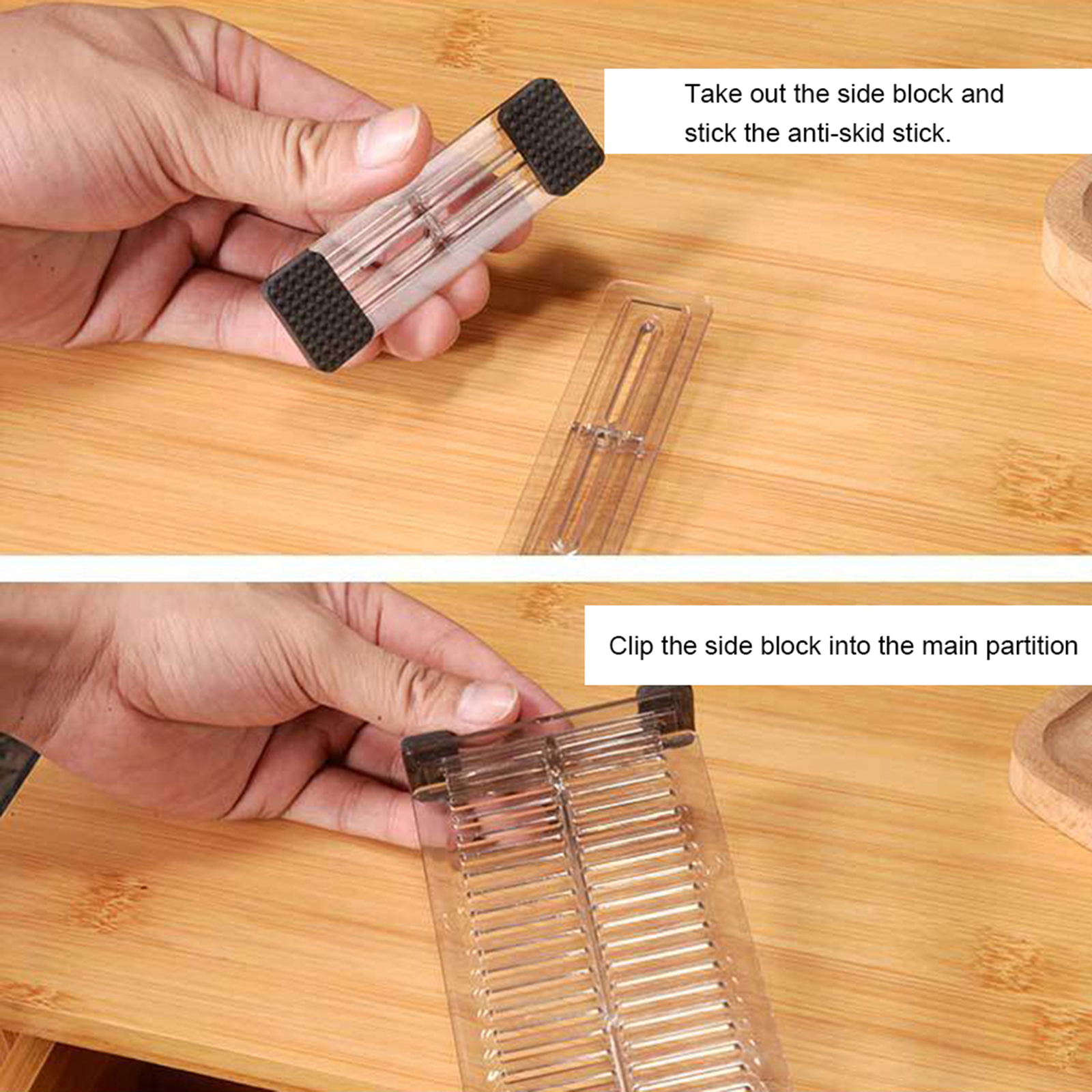 2pcs Separators Organizer Flexible Diy Long Inserting Drawer Separator ...