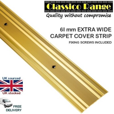 EXTRA WIDE CARPET COVER STRIP - Gold 900mm / 3 foot DOOR BAR THRESHOLD ...