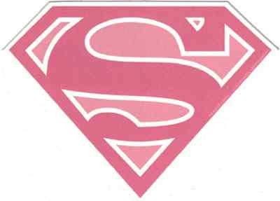 Sticker - Superman Supergirl Pink Logo Superhero DC Comics Action Decal ...