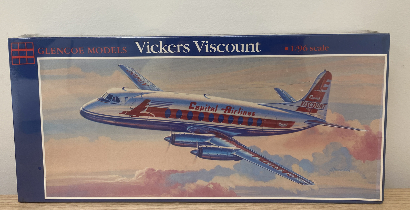 GLENCOE VICKERS VISCOUNT CAPITOL & BRITISH EUROPEAN AIRLINER MODEL KIT ...