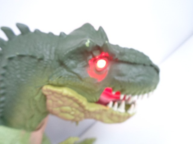 Pair of Large Dinosaur Toy Action Figures + Sound Green TRex + Blue ...