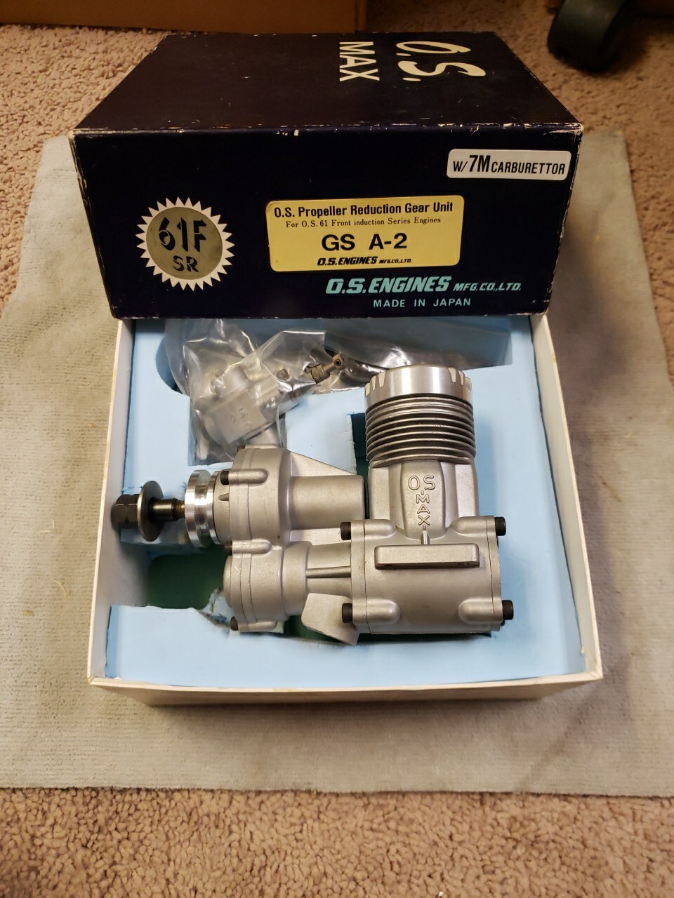 OS Engine - OS GS A-2 61 FSR Motor W/7M CARB - new in box - VERY RARE ...