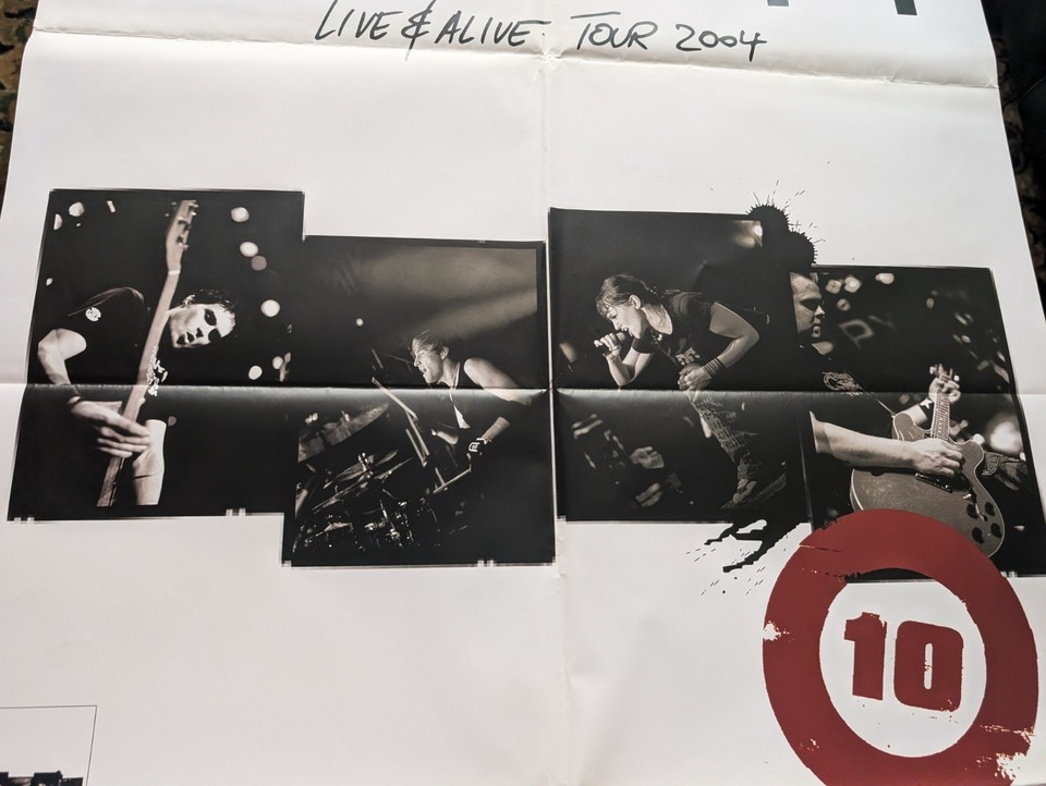 Konzertposter Die Happy Live + Alive 04 Tourplakat Vintage A1 Poster ...