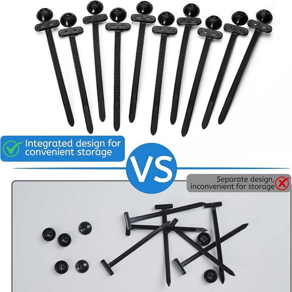 Nylon Cable Tie Buckle Clips Heavy Duty Self Locking Replacement for ...