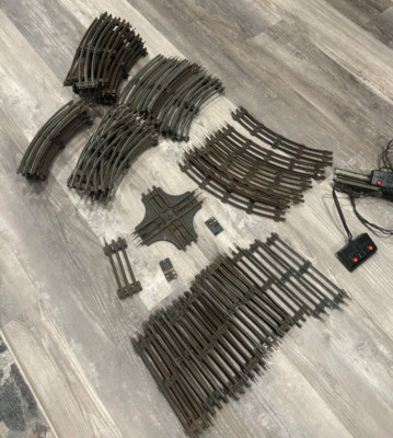 Vintage Lionel 027 Gauge Train Tracks lot 66 Straight Curved Rusty ...