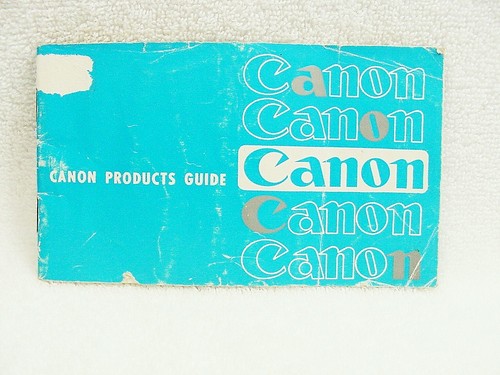 Canon Product Guide Phamplet | 52pg | c1966 | Pics & articles | $12.35 ...