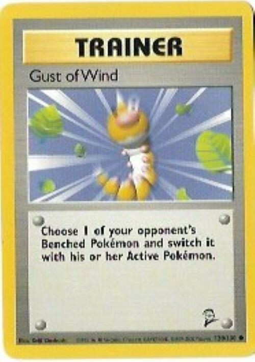 1999 Pokemon Base Set 1st Edition Trainer Gust of Wind 93/102 Near Mint ...