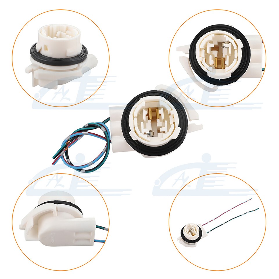 2pcs 3156 3056 3456 4156 Bulb Socket Brake Turn Signal Light Harness ...