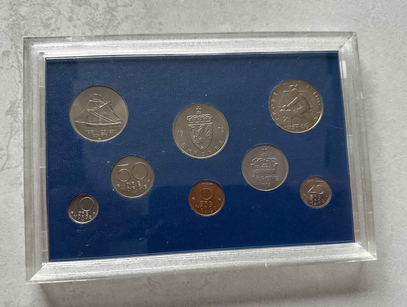 NORWAY 8 Uncirculated Coins 1975 Coin Set from the Royal Mint | eBay