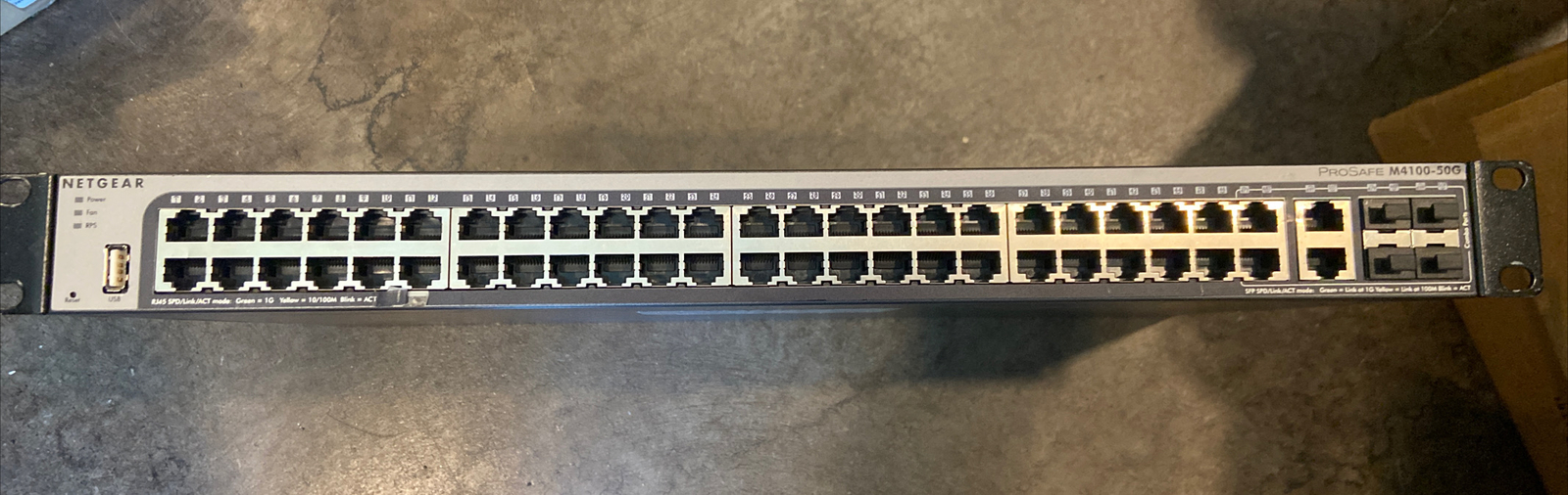 Netgear Prosafe M4100-50G 50 Port Gigabit Ethernet Switch GSM7248V2H2 ...