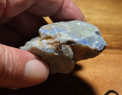 GRAWIN FIELD BLACK OPAL ROUGH / 47.9 gm - 239 ct Lightning Ridge ...