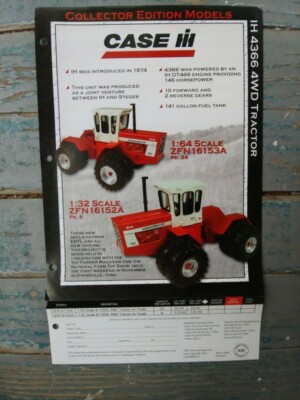 Rare Original CASE IH International Harvester 4366 4WD Tractor Flyer | eBay