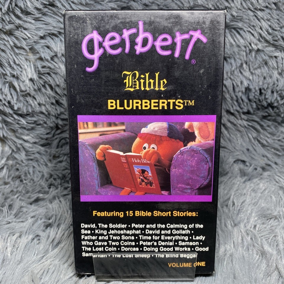 Gerbert: Bible Blurberts VHS Tape 1991 Featuring 15 Bible Short Stories ...