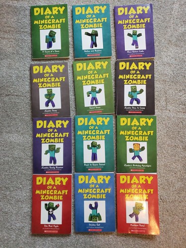 Diary of A Minecraft Book Set of 12 Books by Scholastic Paperback | eBay