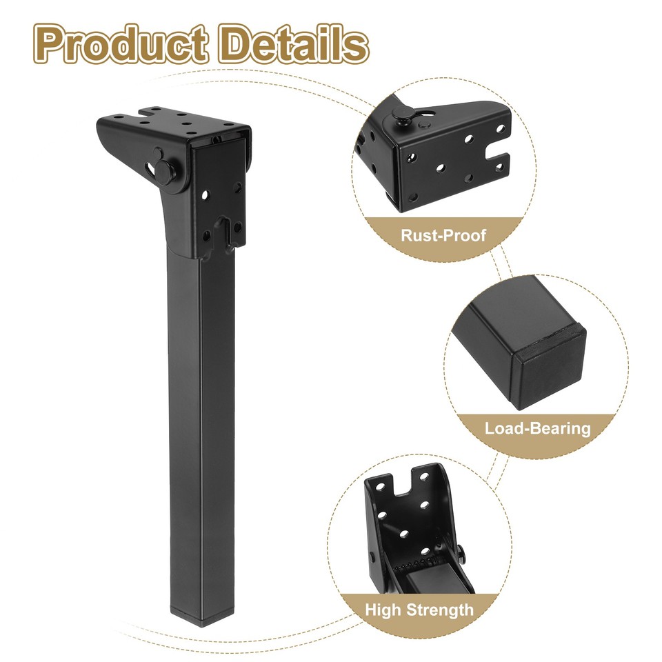 Folding Table Legs, 4pcs 29cm(11.4") Metal Foldable Table Furniture ...