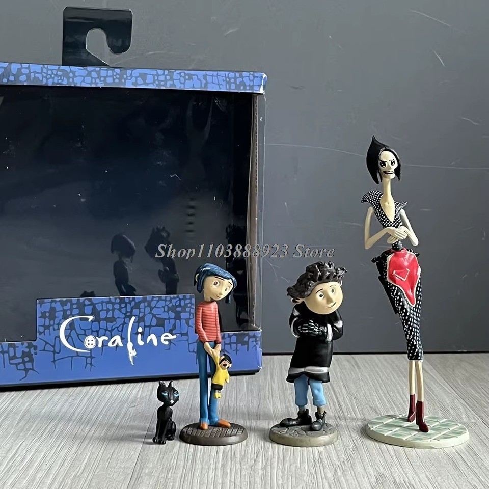 Coraline Collectible Figure Set Coraline Other Mother & Wybie Display ...