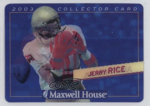 2003 Maxwell House Collector Card Joe Montana Jerry Rice #JMJR HOF | eBay