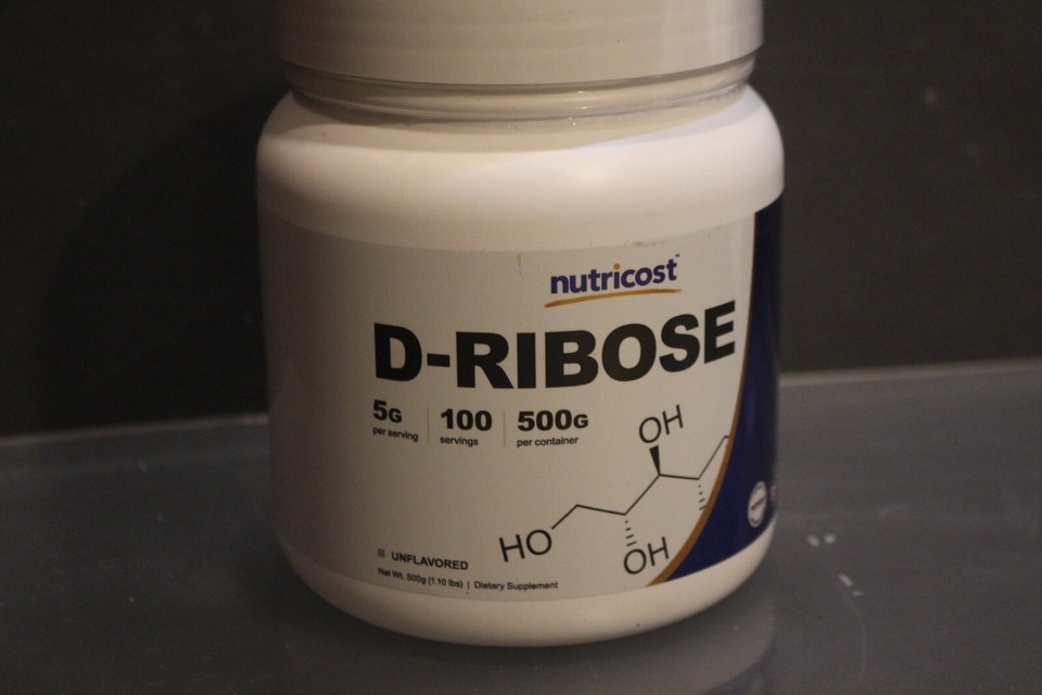 Nutricost Pure D-Ribose Powder 500G - 100 Servings, 5000mg Per Serving ...