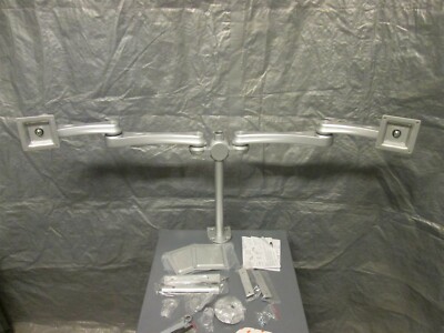 ESI Multi Mount Aluminum Articulating Arm Dual 17 Lb Computer Monitor ...