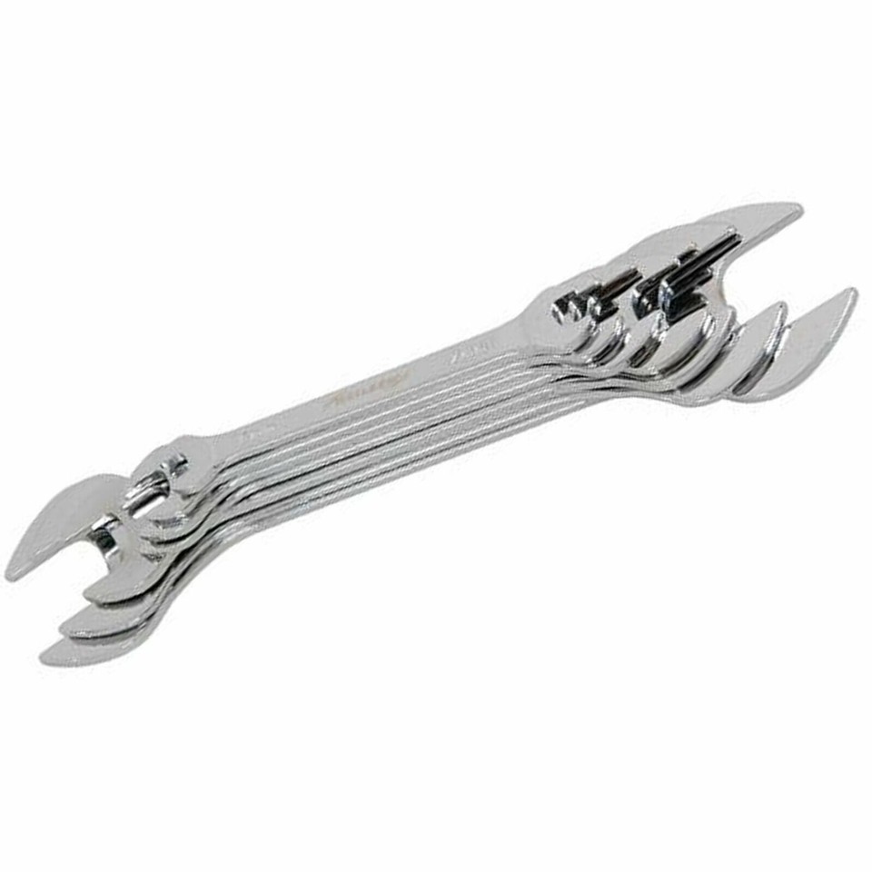 Ultra Thin Flat Slim 3mm Double Open Ended Spanner/Wrench Set 6mm-23mm ...