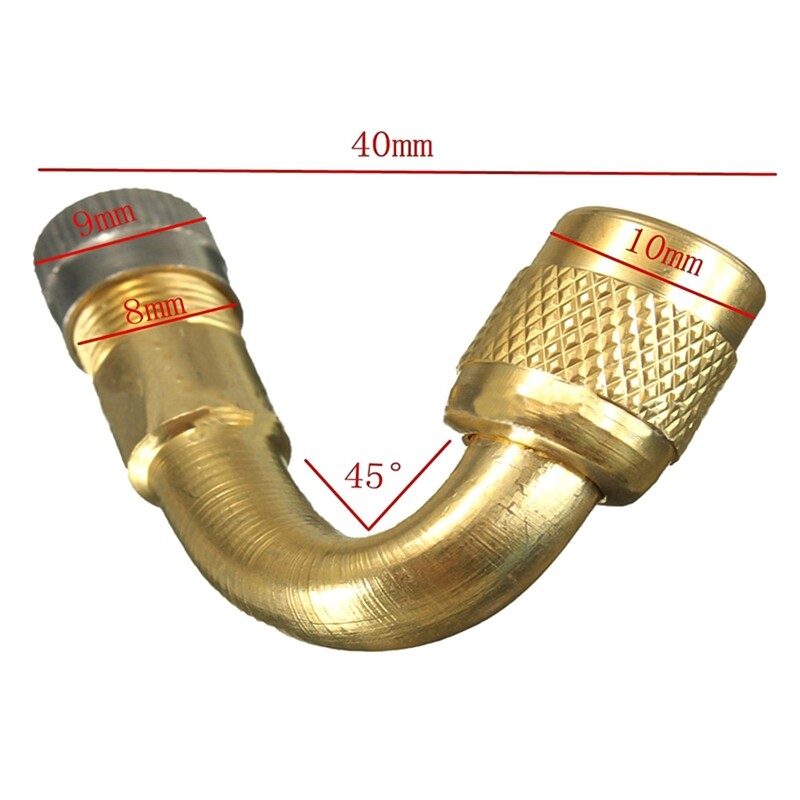 45/90/135 Angle Valve Adaptor+6" Valve Stem Extender For Motorcycle ...