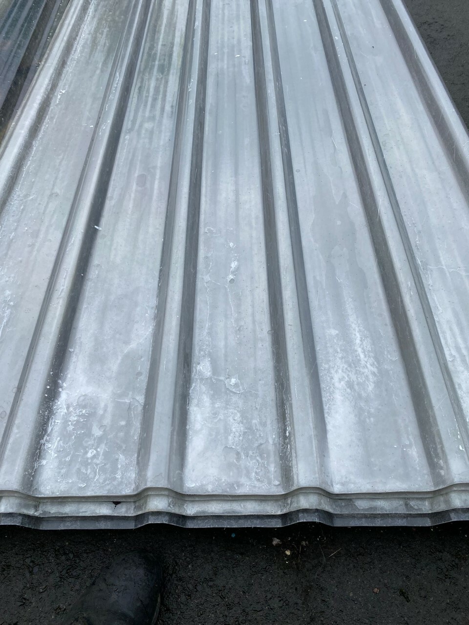 Box Profile 32/1000 GRP Fibreglass Roofing Sheets, Clear, New, 90% ...