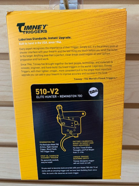 New Timney Trigger Elite Hunter W/ Safety 2 - 4 lb for Remington 700 RH ...