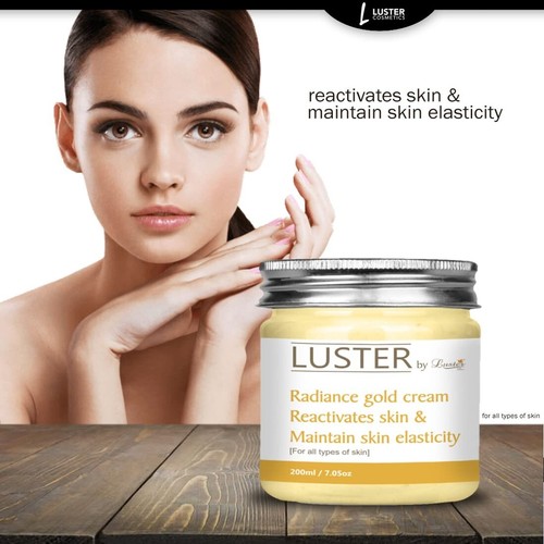 Luster Radiance Gold Facial Massage Cream | Reactivates Skin (200ml ...