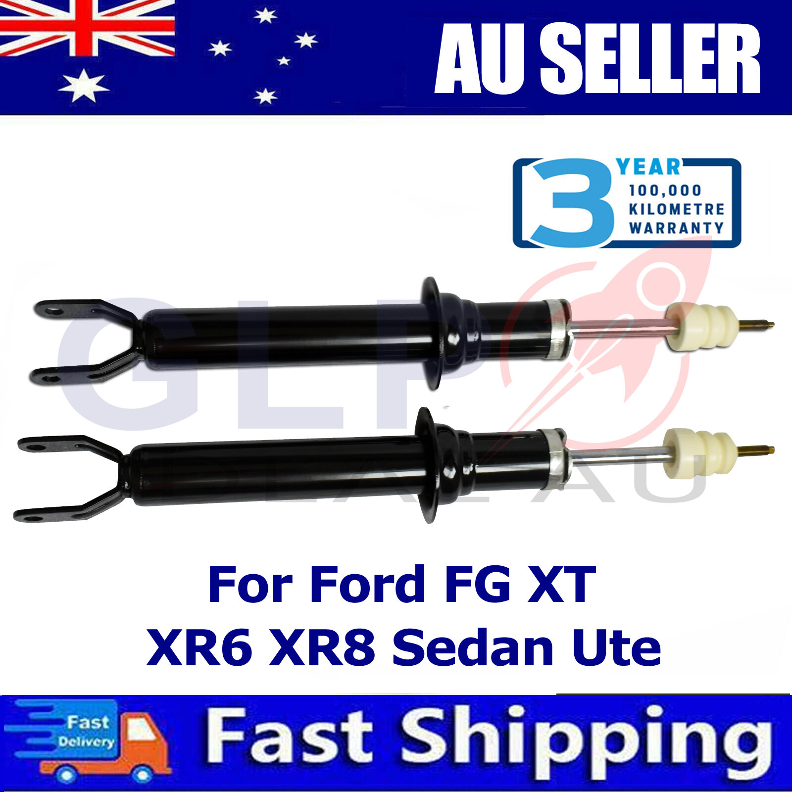 2 x Front Gas Struts for Ford Falcon FG GT XR6 XR8 Shock Absorbers ...