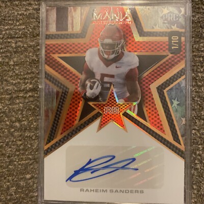 2024 Wild Card Auto Mania American 1st PRC RC Pre Rookie 1 /10 Raheim ...