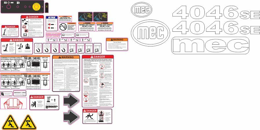 MEC 4046SE Aftermarket Decal Kit, Complete High Quality Decals | eBay
