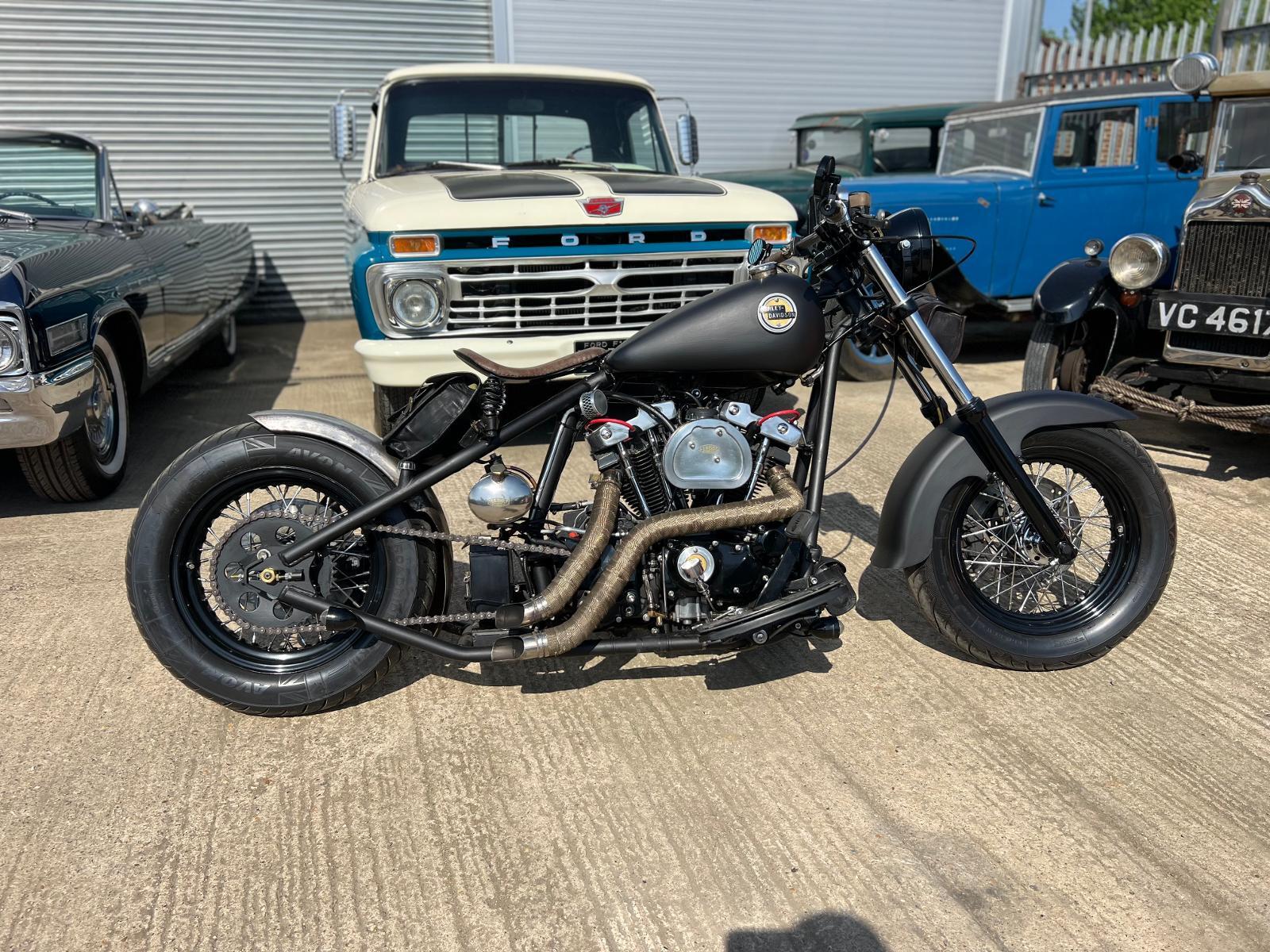 1984 Harley Davidson 1000cc Iron Head Bobber Custom Electric Start - Bike Years - 1980s