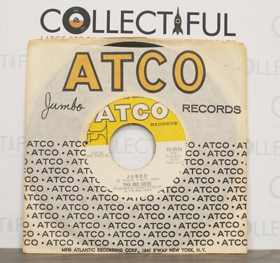 BEE GEES - JUMBO / THE SINGER SANG HIS SONG - ATCO 1968 - 7" SINGLE 45🔥 ...