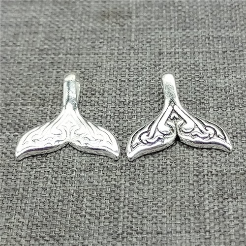 10pcs of 925 Sterling Silver Mermaid Tail Charms Fairy Tale for ...