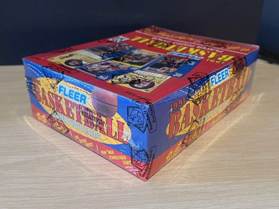 1991-92 FLEER BASKETBALL UNOPENED 24 PACK RACK BOX BBCE WRAPPED FASC (A ...
