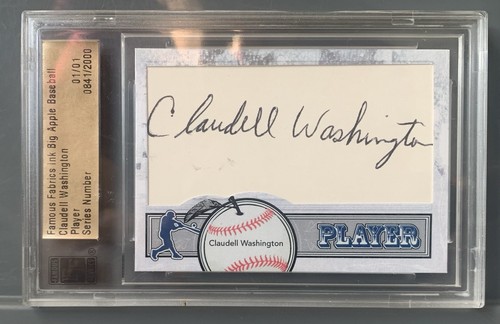 2012 Famous Fabrics Claudell Washington Cut Autograph | eBay