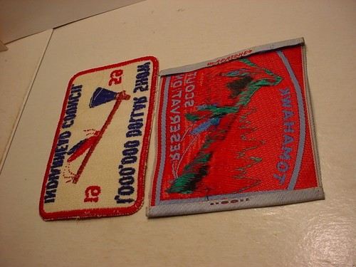2 vintage Boy Scout patch Tomahawk Scout Reservation & 1959 Indian Head Council | eBay