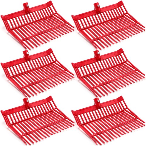 Lasnten 6 Pcs Manure Fork Replacement Head, 18 Tines Pitchfork Head ...