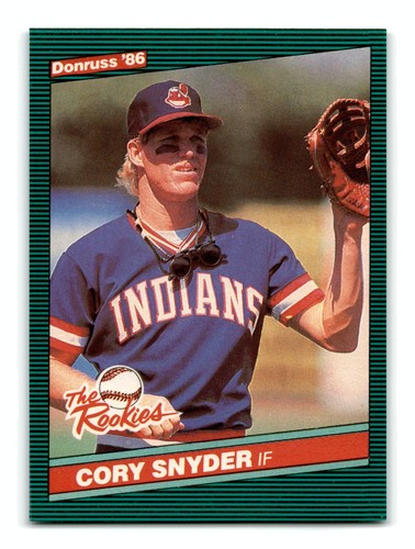 Cory Snyder 1986 Donruss The Rookies RC #15 Cleveland Indians NM-MINT ...