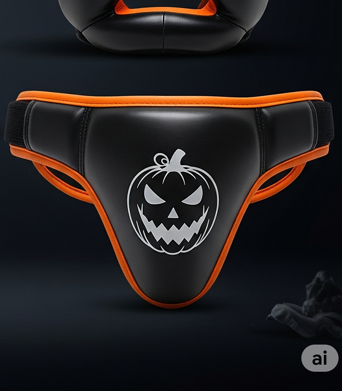 Boxing Gloves Halloween Set – Skull Design Gloves, Head Guard & Groin ...