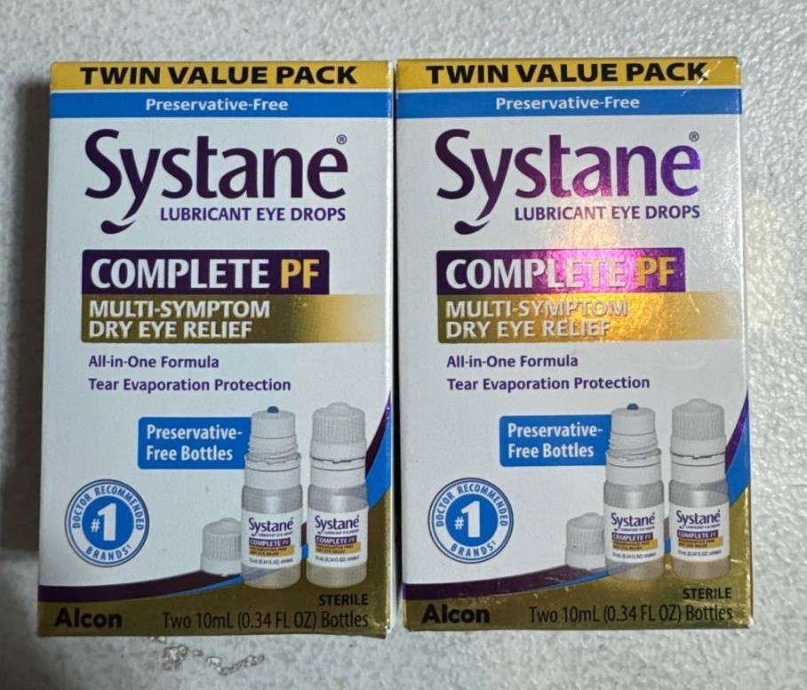 Systane Complete PF Lubricant Eye Drops Twin Pack – Preservative Free ...