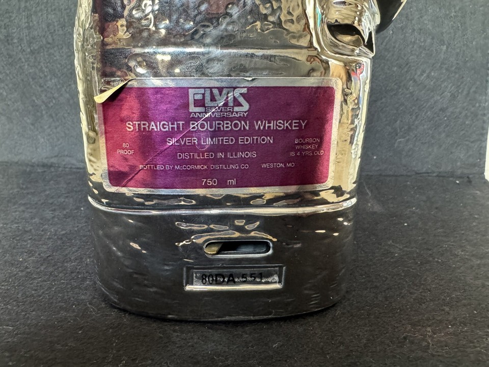 Vintage Elvis Silver Anniversary Decanter w/ ORIGINAL BOX | eBay