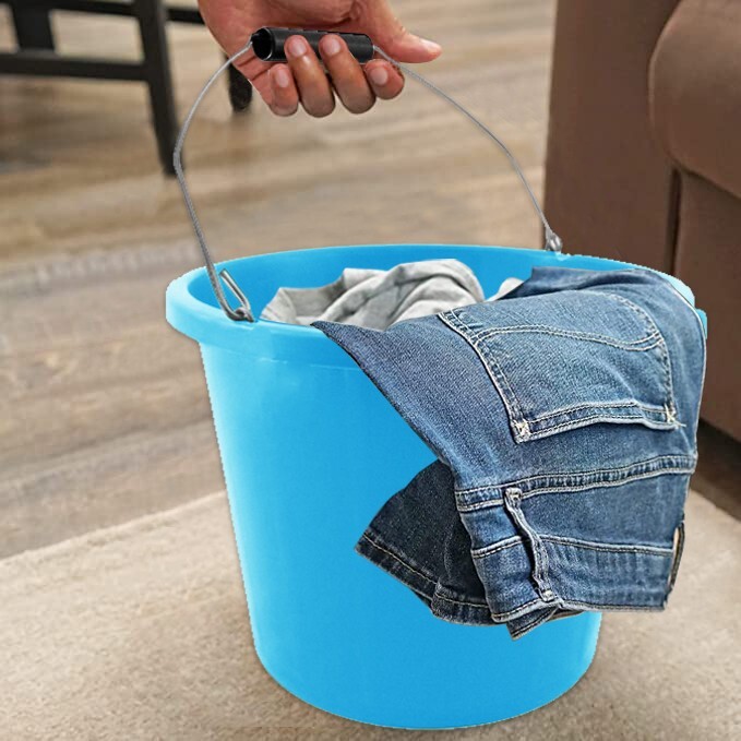 8 x 14L Builders Bucket Plastic Storage Home Kitchen Garden Farm - Sky ...