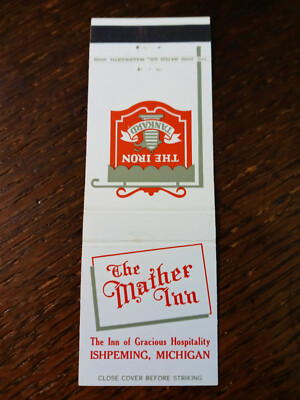 Vintage Matchcover: The Mather Inn, Ishpeming, MI | eBay