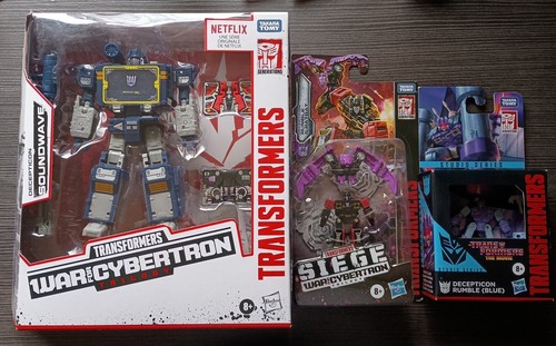 NEW Hasbro Transformers WFC Netflix Soundwave Decepticon With 5 ...
