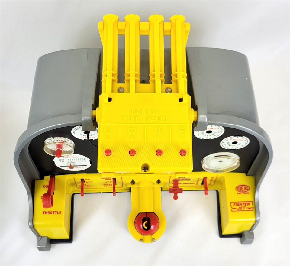 Vintage 1950's Ideal Fighter Jet Toy Cockpit Controls Console ~ T206 | eBay