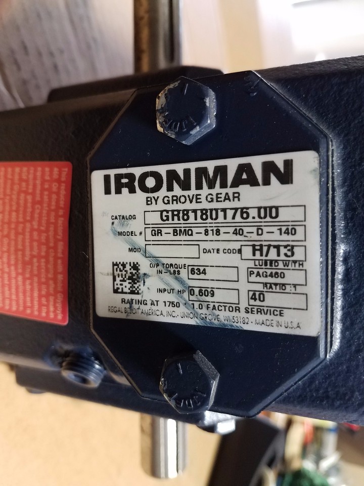 NEW IRONMAN GEAR REDUCER GR-BMQ-818-40-D-140 40:1 RATIO | eBay