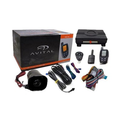 AVITAL 3305L 2-WAY LCD KEYLESS ENTRY VEHICLE SECURITY SYSTEM + 2 REMOTE ...