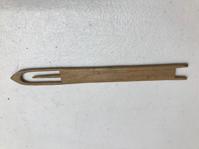 Antique Maine Nautical Hand Carved Primitive Wood Shuttle Fish Net ...