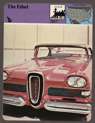 The Edsel Story of America Transportation History Card | eBay